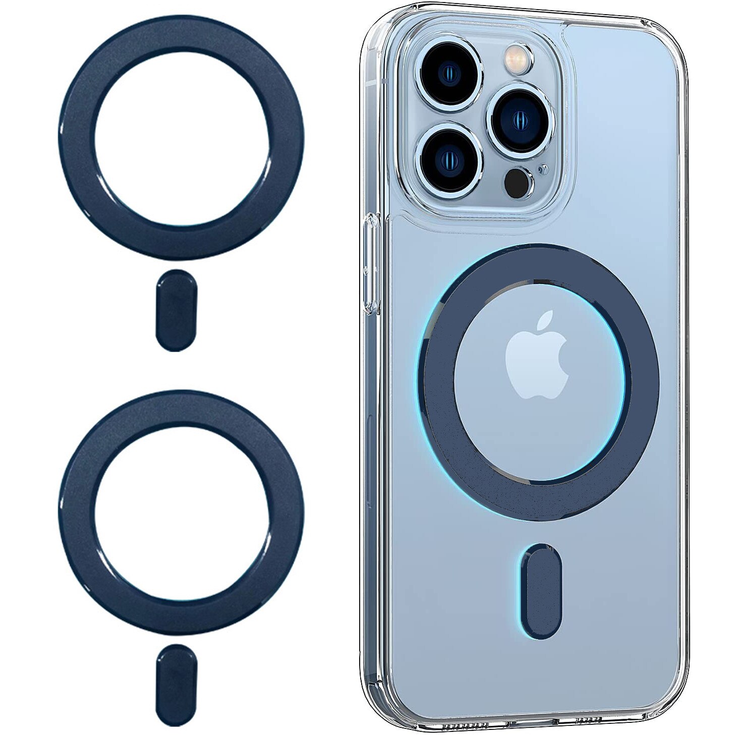 Magnetic Universal Rings with Sticker, JESWO 2 PCS Magsafe Sticker ...