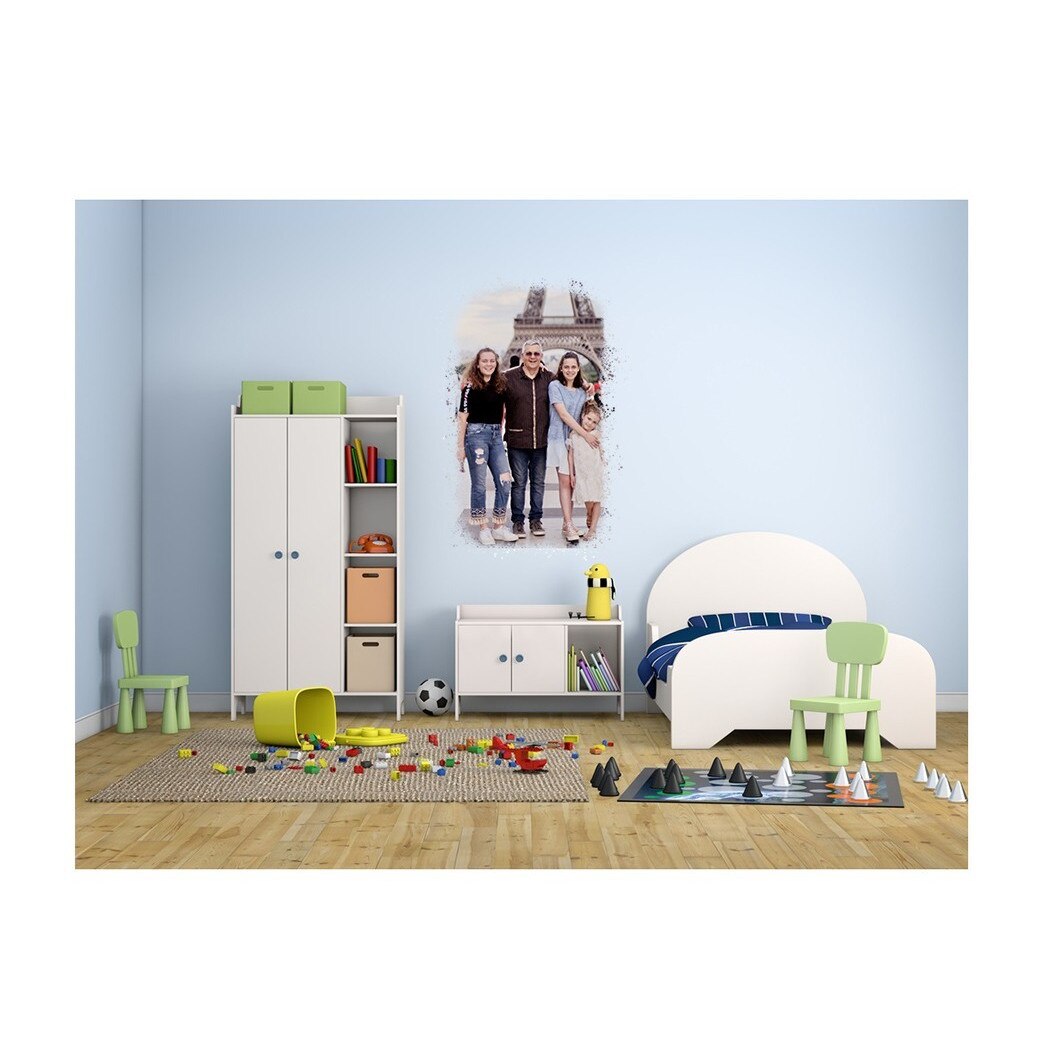 Sticker Decorativ Personalizat cu poza dorita, Model Pigmentat, 80 cm ...