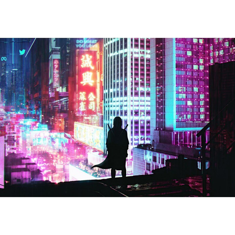 Poster At Neo Night, 61x90cm, poster2497, Multicolor - eMAG.ro