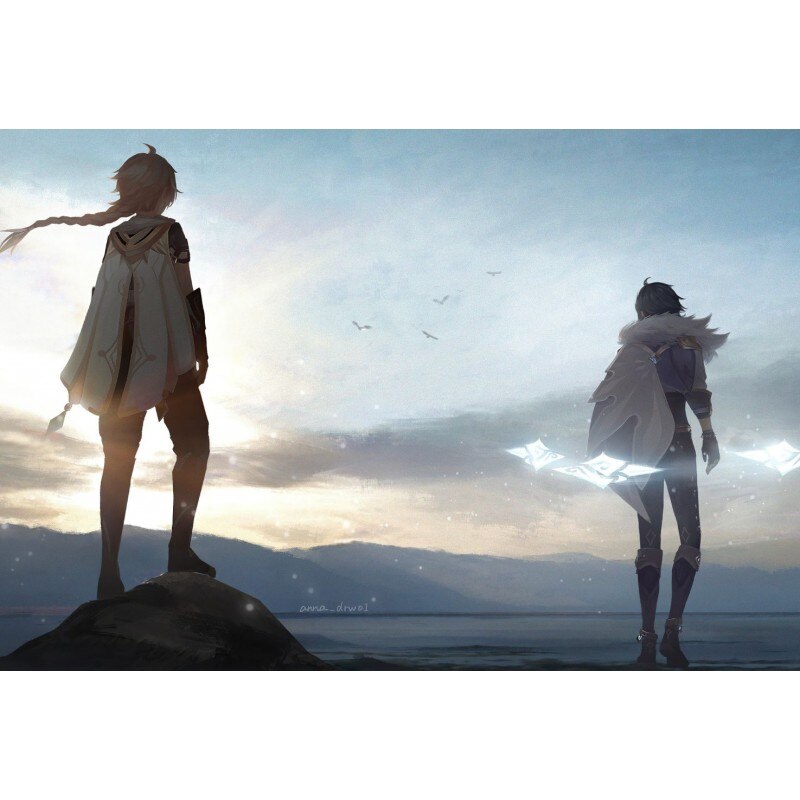 Poster Aether Kaeya Genshin Impact, 61x90cm, poster2494, Multicolor ...