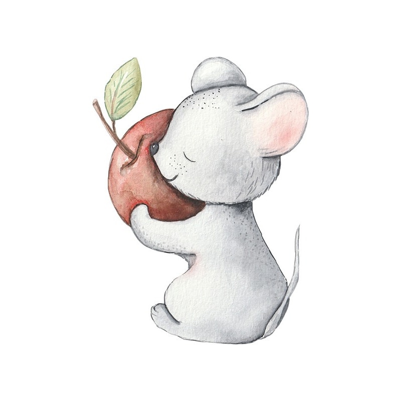 Sticker decorativ Soricel, Gri, 73 cm, 3888ST - eMAG.ro