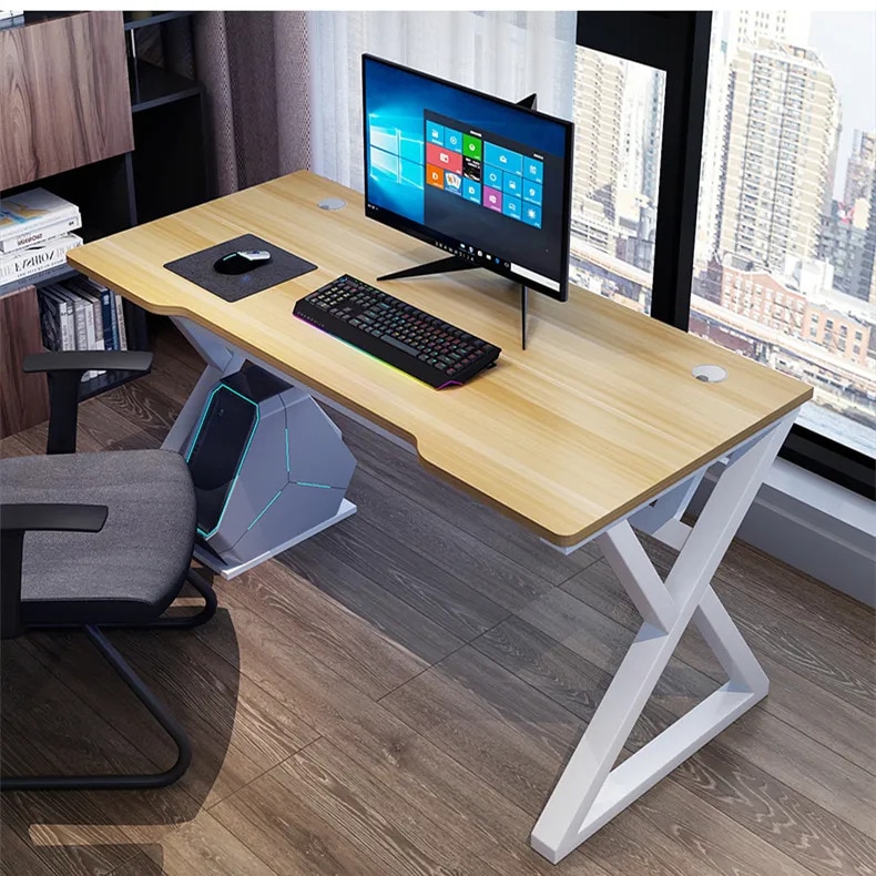 Birou Ego, Stejar-Alb 1200x600xH750mm - eMAG.ro