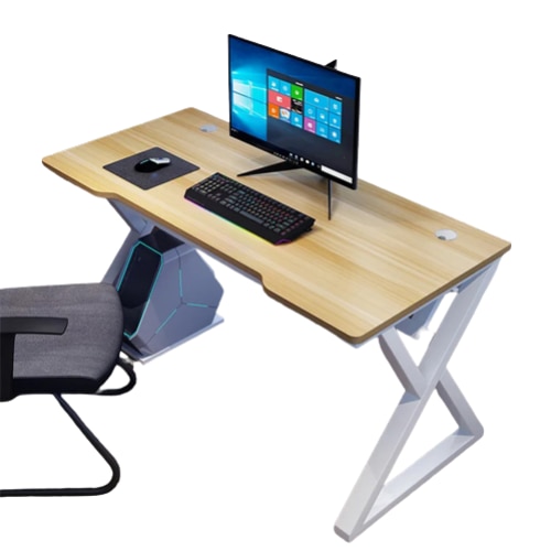 Birou Ego, Stejar-Alb 1200x600xH750mm - eMAG.ro