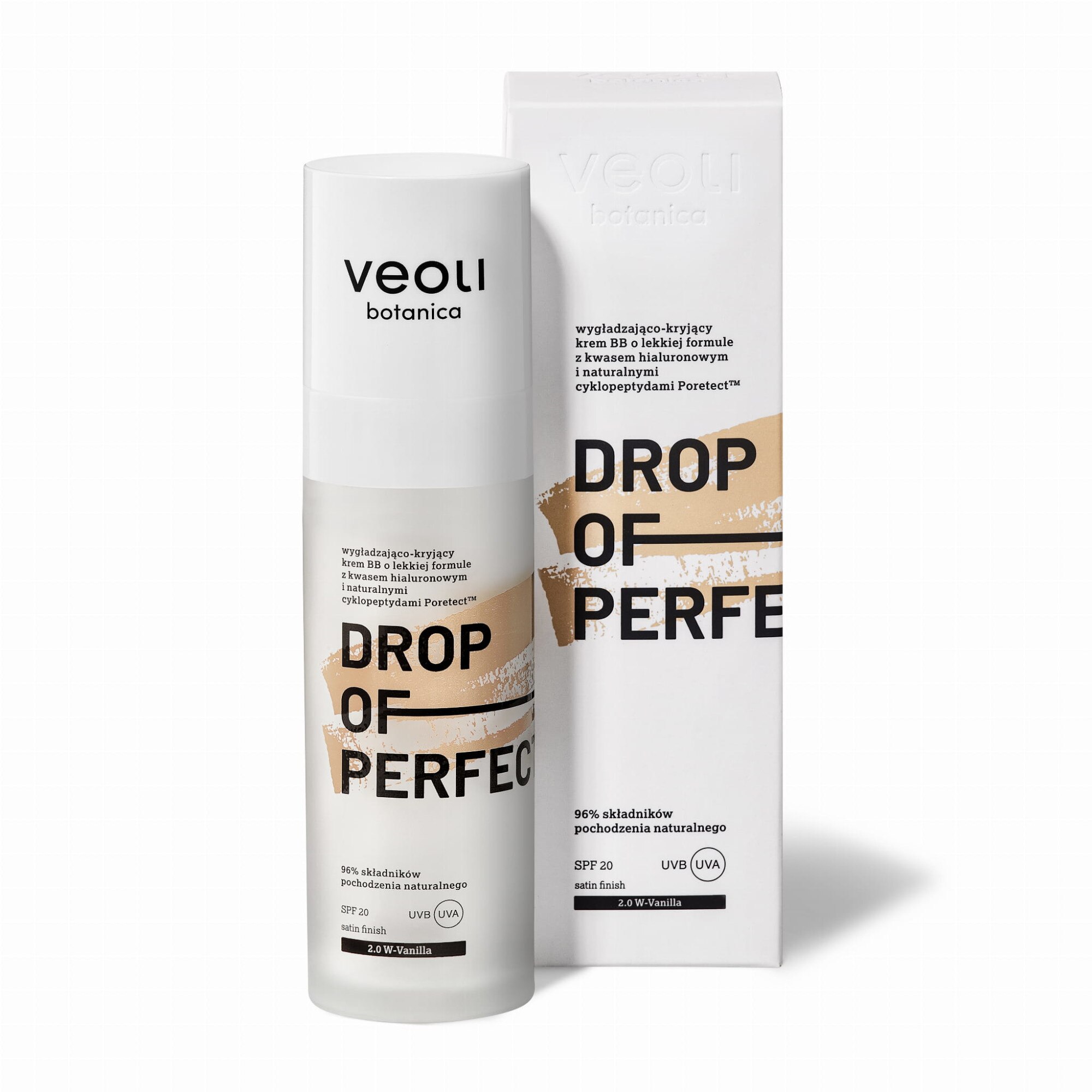 Crema BB Drop of Perfection, Veoli Botanica, 20 SPF, 2.0 W Vanilla, 30 ...