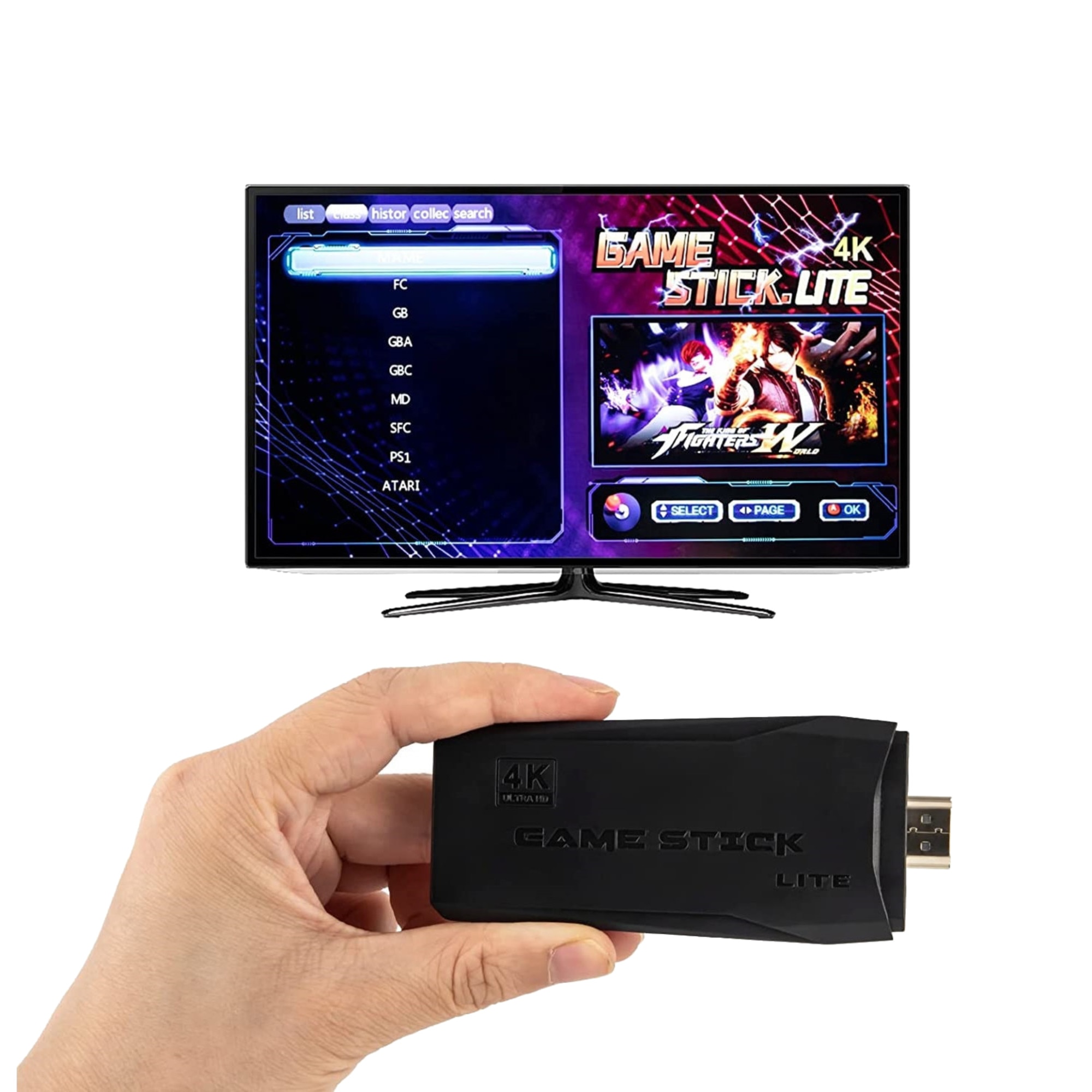 Consola jocuri video retro, ABS, 2.4G wireless, 64GB, pentru TV ...