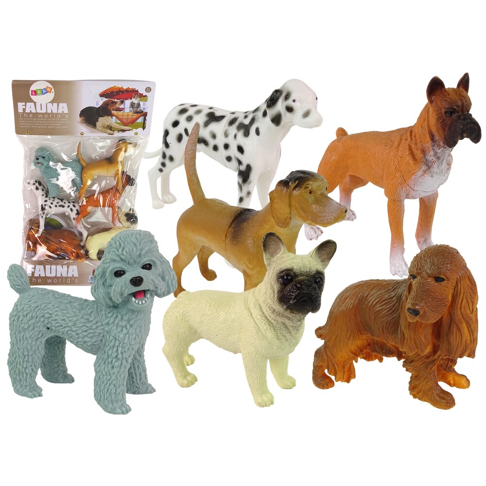 Set 6 Figurine, Lean Toys, Model Caini, Multicolor - eMAG.ro