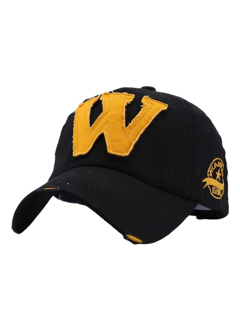 Sapca baseball unisex, Born86, Bumbac, 54-58 cm, Negru/Galben - eMAG.ro