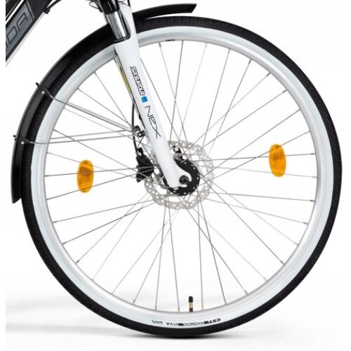 Bicicleta, Merida, Freeway, Femei, Portbagaj, Aluminiu, 28", Gri - eMAG.ro