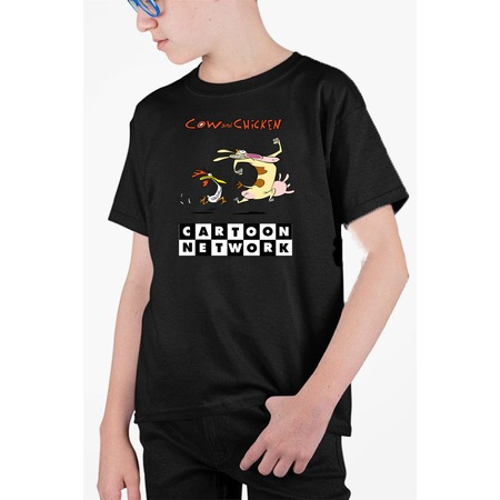 Tricou personalizat pentru copii cu imprimeu, Desene - Vaca si puiu ...