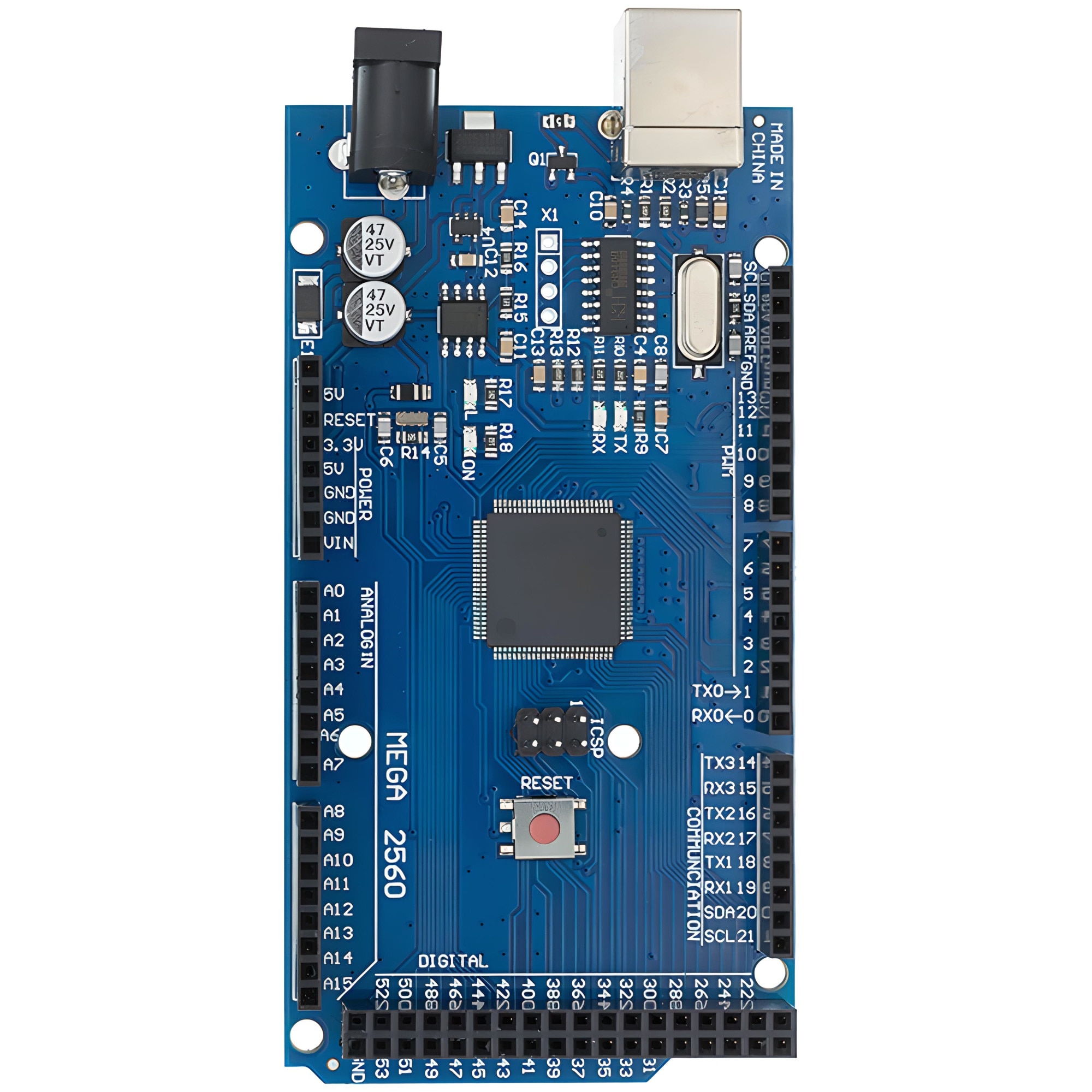 Arduino Mega2560 R3 modul, ATmega, USB, ISP, 12 MHz - eMAG.hu