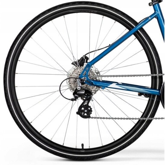 Bicicleta, Merida, Crossway, Femei, Aluminiu, 28", Albastru - eMAG.ro