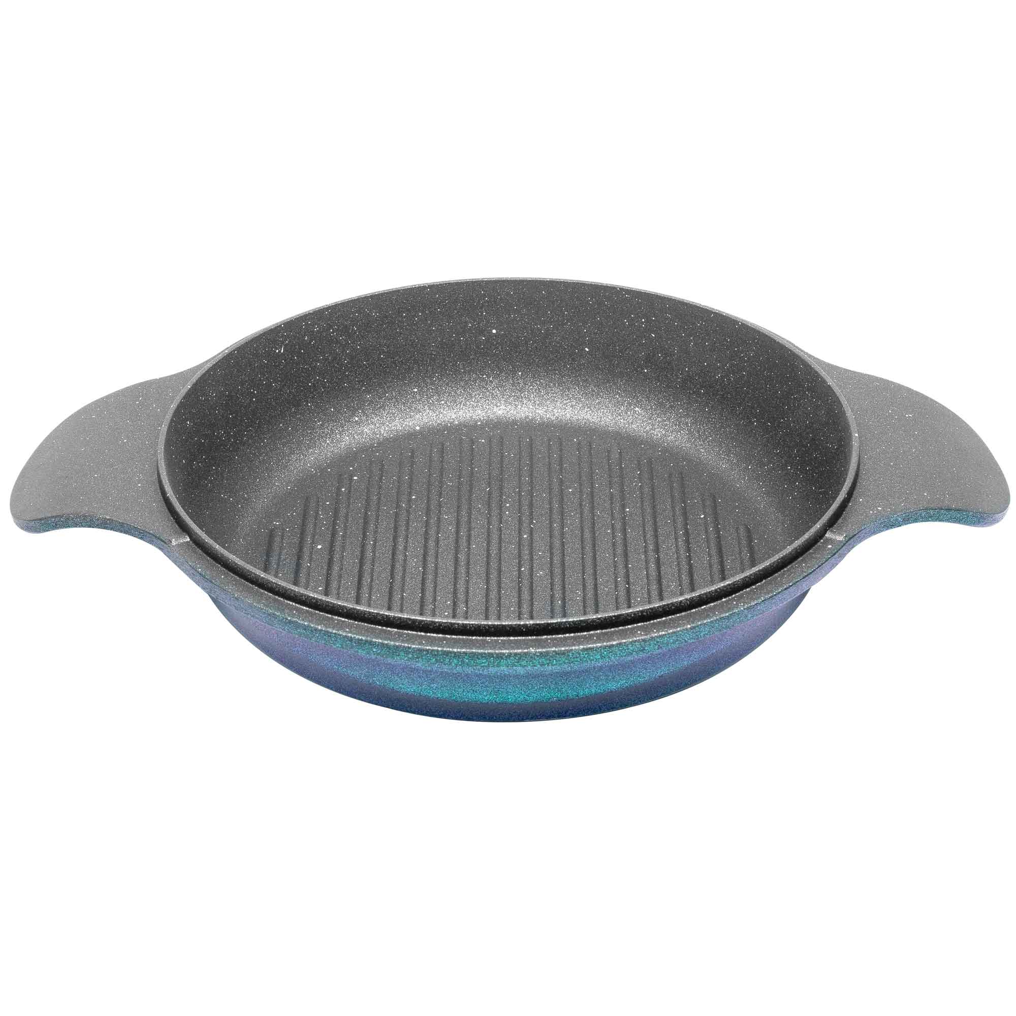 Oala joasa Neoklein CSL24-OceanBlue, 24 cm, fara capac, aluminiu turnat ...