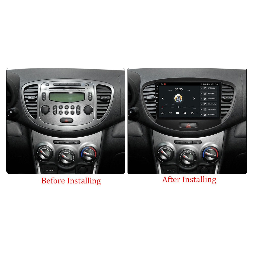 Dedikált navigáció Hyundai i10 2007-2013, NAVI-IT, Android 13, Wireless ...