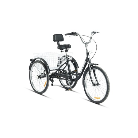 Bicicleta Triciclu cu Roti de 24", Echipare Shimano, Frana fata V-Brake ...