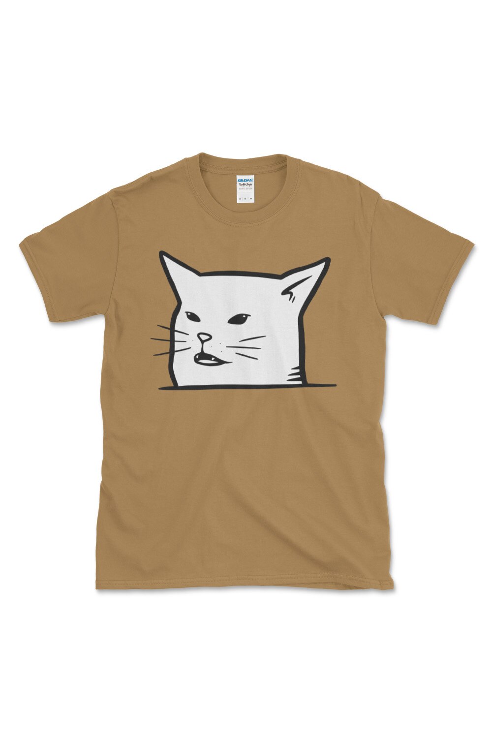 Tricou Barbati, Imprimescu, Cat Meme, Bej, S - eMAG.ro