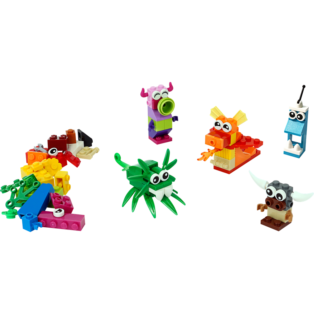 Set 140 piese constructie Classic - Monstri creativi, Lego, Multicolor ...