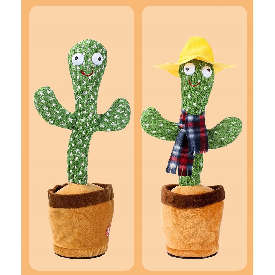 Jucarie interactiva pentru copii model cactus dansator, ROSFIX, Functie ...