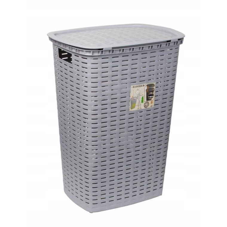 Cos de rufe, Dajar, Plastic, 54 l, Gri - eMAG.ro