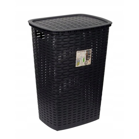 Cos de rufe, Dajar, Plastic, 54 l, Negru - eMAG.ro