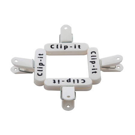 Set 4 clipsuri cu magnet atasabil, albe, 70025WH - eMAG.ro