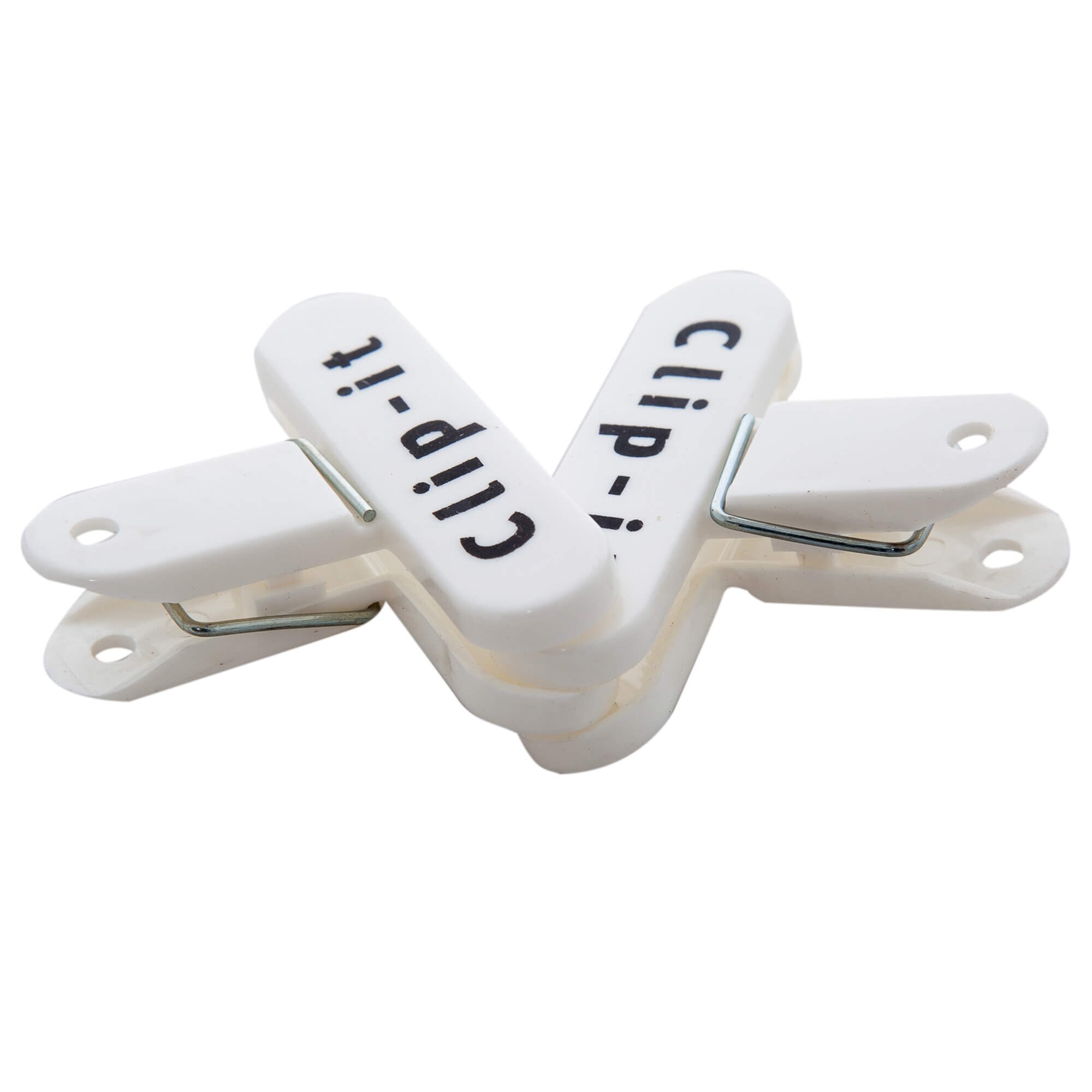 Set 4 clipsuri cu magnet atasabil, albe, 70025WH - eMAG.ro
