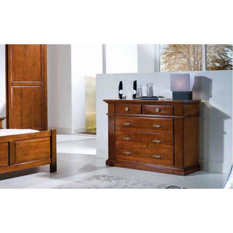 Set Dormitor Clasic 2 culoare nuc Dimensiuni pat L 173 P 209 Hf 60 Hc ...