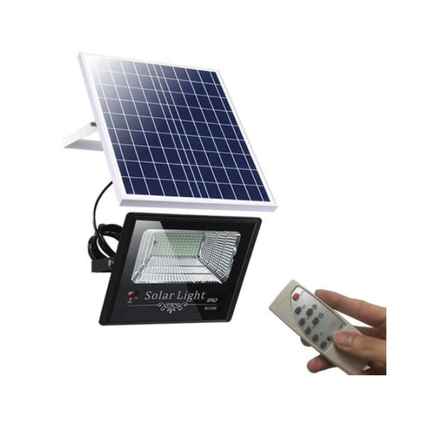 Proiector LED, Rezistent la Apa IP67, cu Panou Solar, 25W, cu ...