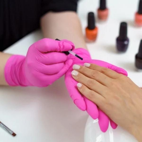 Set 100 Manusi Nitril, Mercator Nitrylex, nepudrate, Magenta, S (7 ...