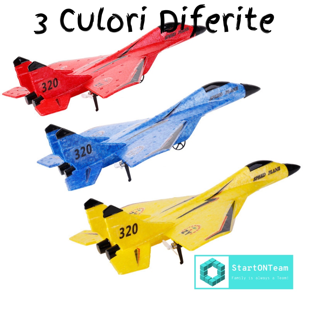 Avion RC MIG320 cu Telecomanda 2CH 2.4G, EPP Foam, pentru incepatori ...