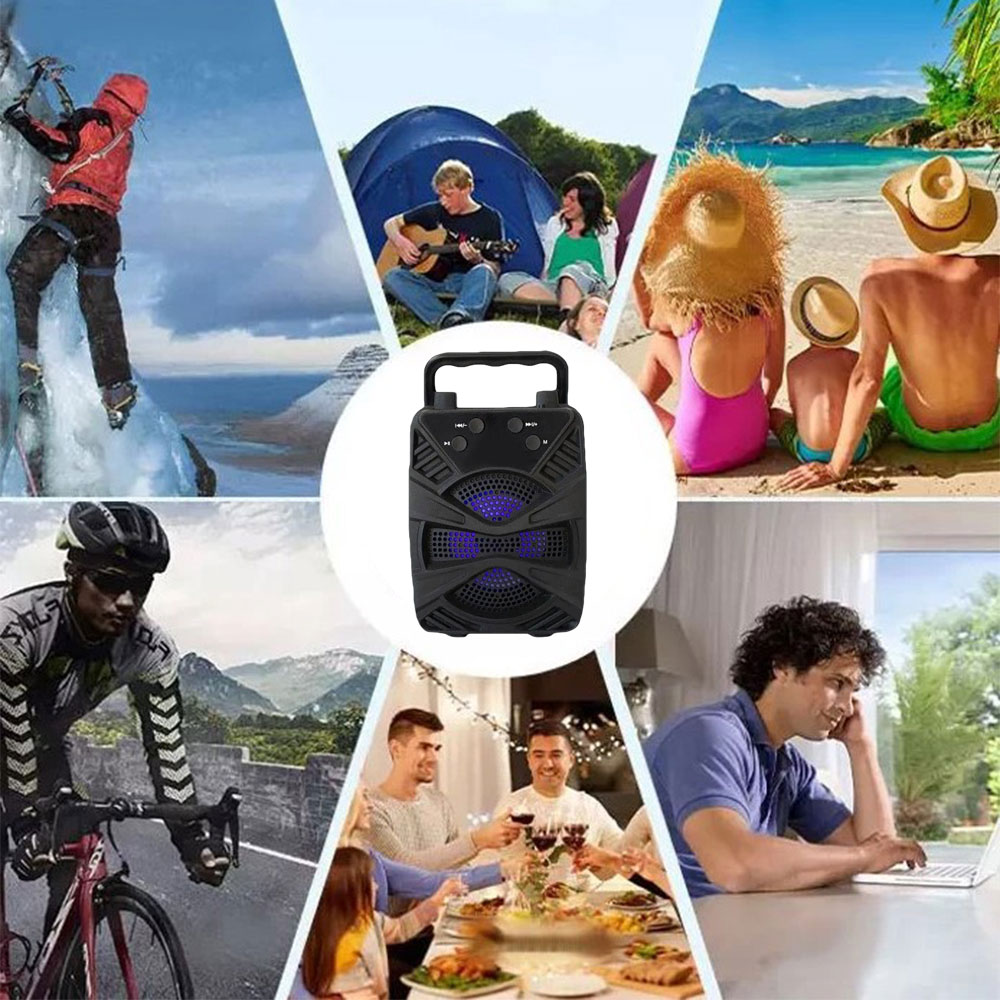 Boxa Cu Suport De Telefon SIKS, Audio Bluetooth 3″ KTS1337, LED, Radio ...