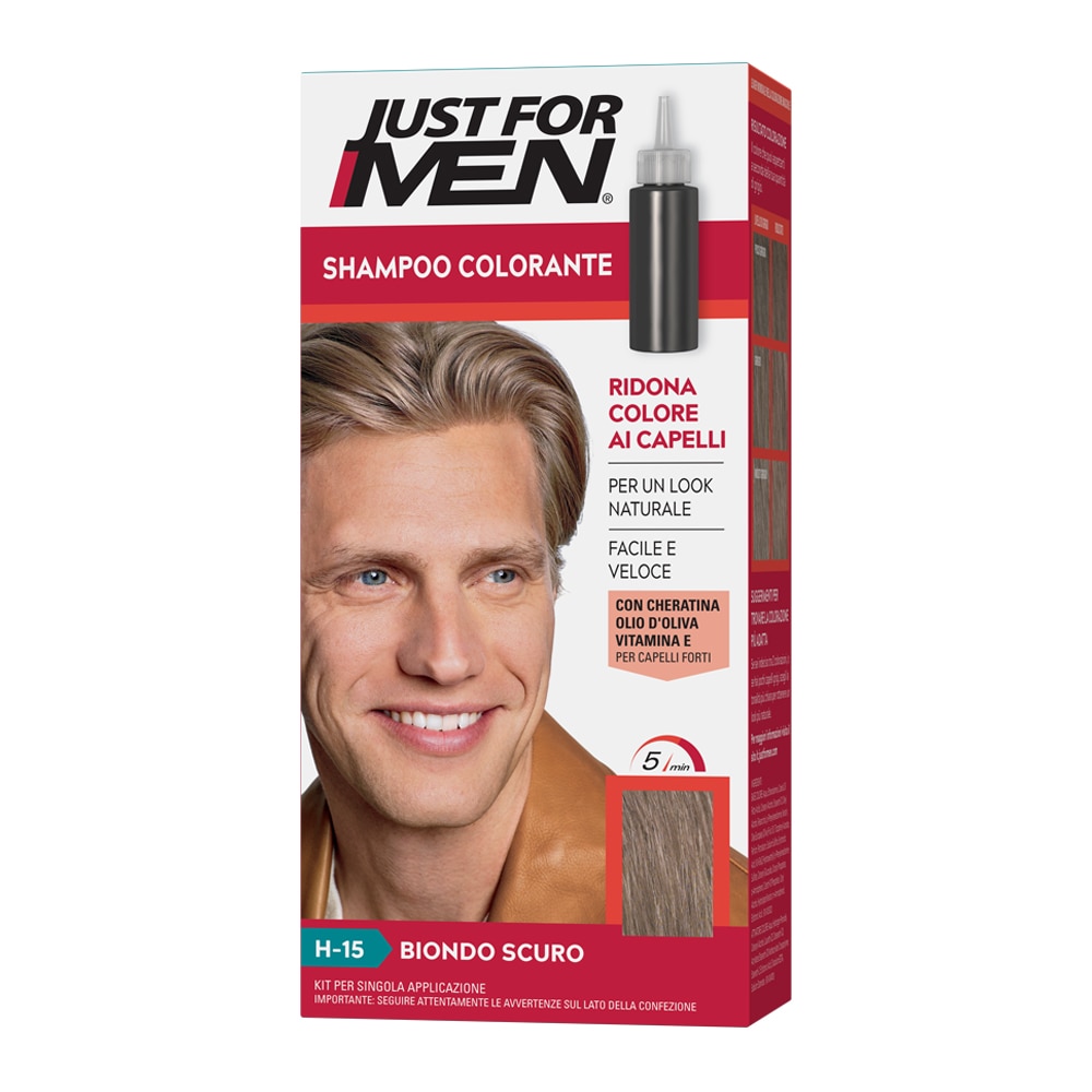 Just For Men Gel Color Culoarea parului pentru barbati H15 Dark Blond ...
