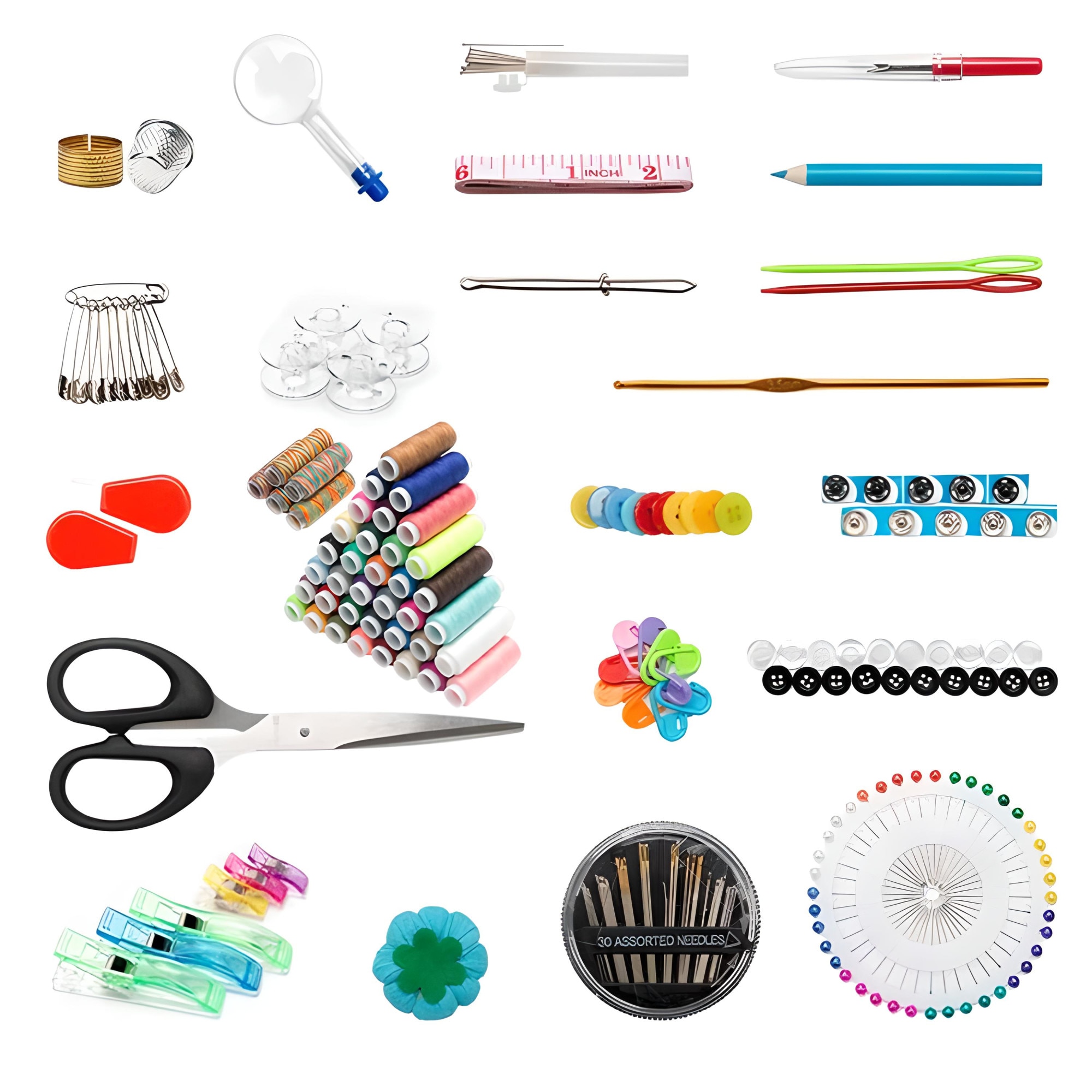 Trusa de Croitorie Ace Cusut, Papiote Multicolor Foarfeca si Accesorii ...