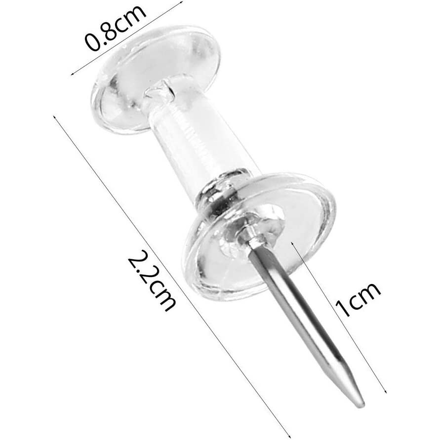 Set de pioneze pentru notite Nuoshen, 200 piese, plastic/metal ...