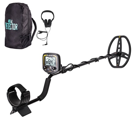 Detector de metale profesional, inSPORTline, Display LCD, Negru - eMAG.ro