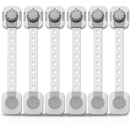Set 6 Sigurante Usi Copii, WowStep®, Blocheaza Sertare, Frigider, Congelator, Ajustabile pe ...