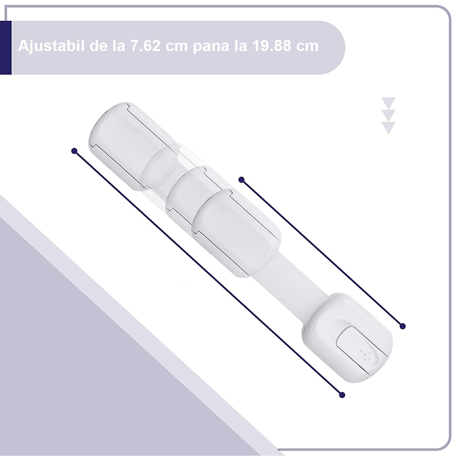 Set 6 Sigurante Usi Copii, WowStep®, Blocheaza Sertare, Frigider, Congelator, Ajustabile pe ...