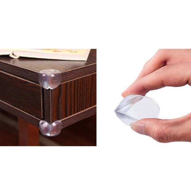 Set 10 Coltare de Silicon Autoadezive pentru Colturi Mobilier DAVIDAMI ...