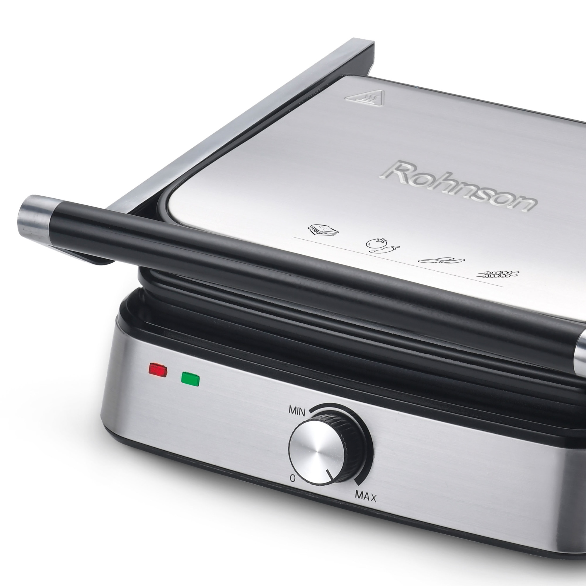 Grill, 2000W, placi detasabile XL 29 x 23 cm, carcasa din otel ...