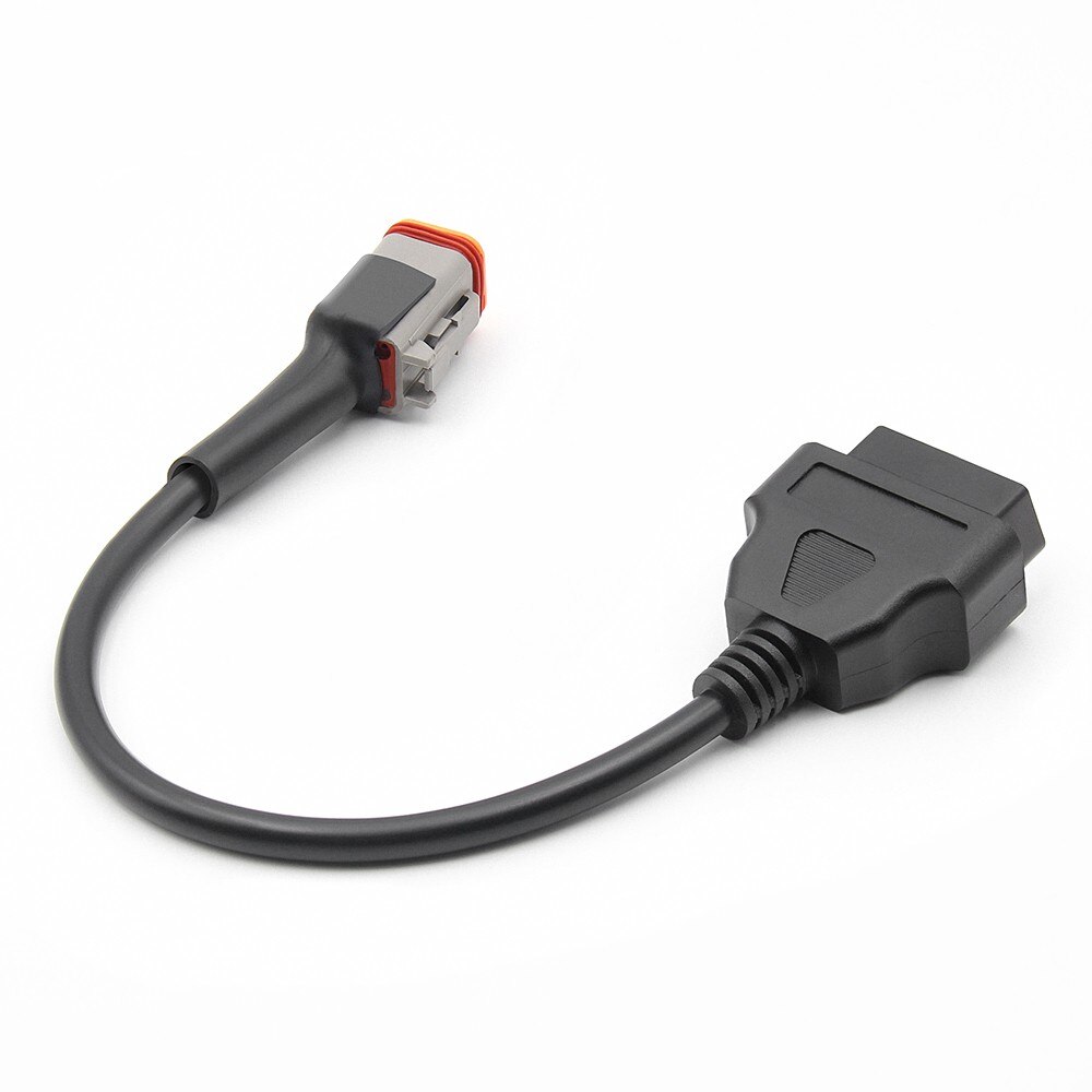 Cablu Adaptor De Diagnosticare Techstar® OBD2 Cu 6 Pini La 16 Pini Pentru Motociclete Harley ...