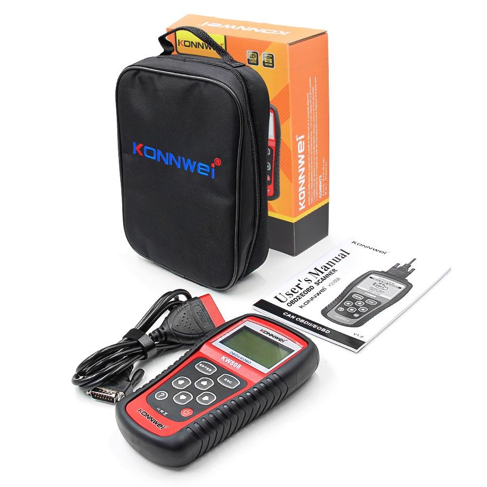 Instrument de scanare si diagnosticare auto, KONNWEI KW808, OBD2 ...