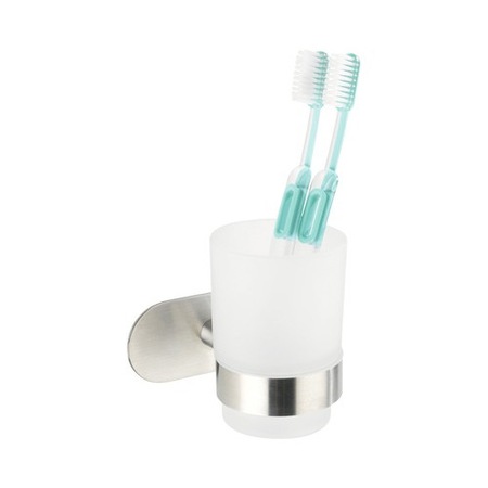 Pahar pentru periute pe dinti Wenko Orea mat crom, 10 cm - eMAG.ro