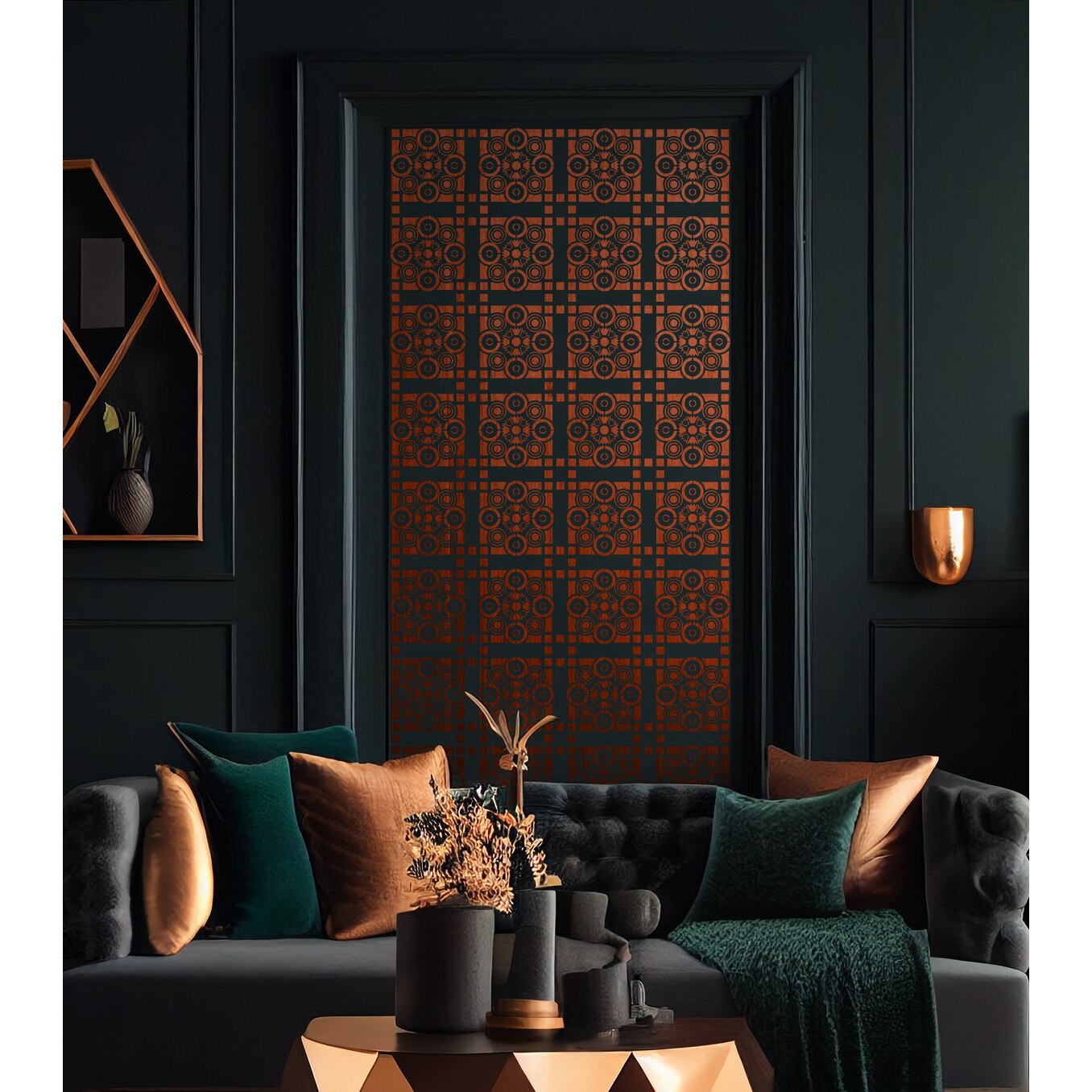 Sablon constructii 3D Chrysa Circle, 30x30 cm, reutilizabil, plastic ...