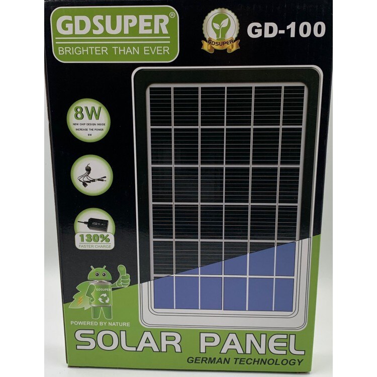 Panou solar fotovoltaic portabil cu functie incarcare telefoane, GD-100 ...