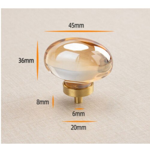 Buton Maner oua de porumbei, EZGETOP®, Cristal, diametru 35mm, baza de ...