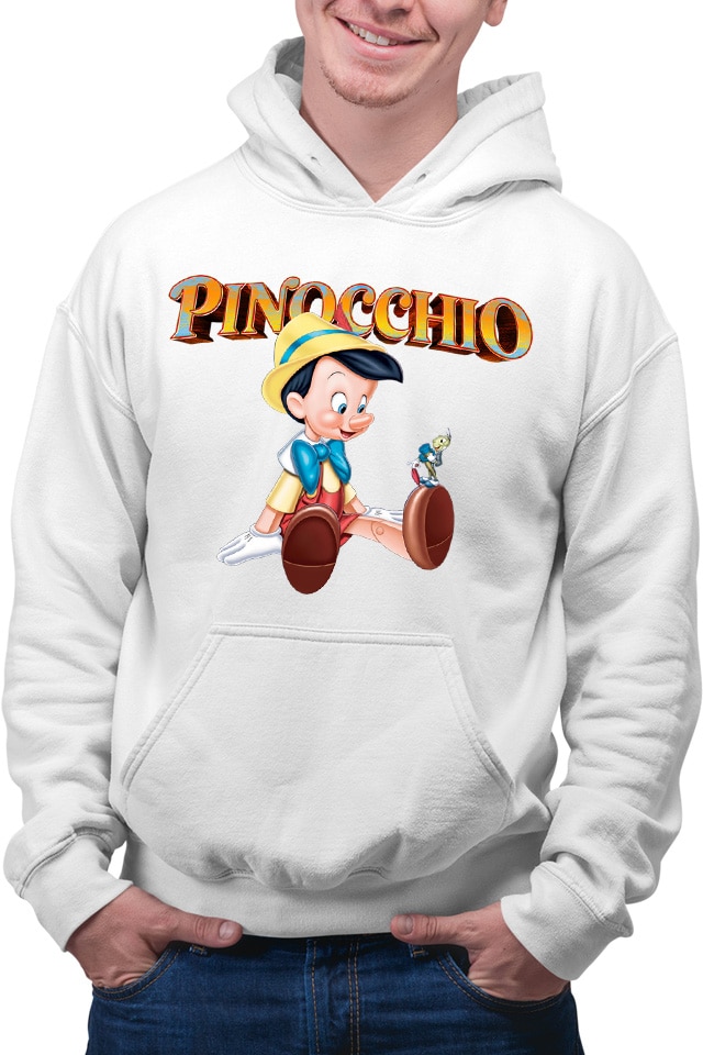 Hanorac barbati Pinocchio Cartoons Disney US Story Animation Funny, alb ...
