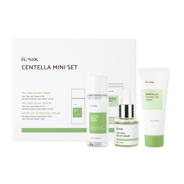 Set 3 in 1 (Tonic + Ser + Crema), Iunik, Centella mini set, 25 ml - eMAG.ro