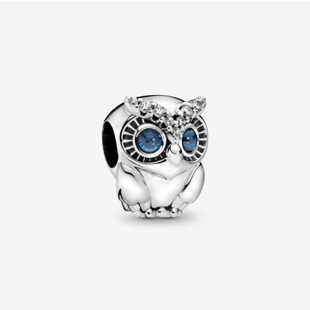 Talisman din Argint 925 Charm compatibil Pandora Bufnita Stralucitoare ...