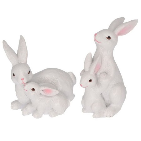 Iepure cu iepure mic poli alb 2 tipuri 8cm - eMAG.ro