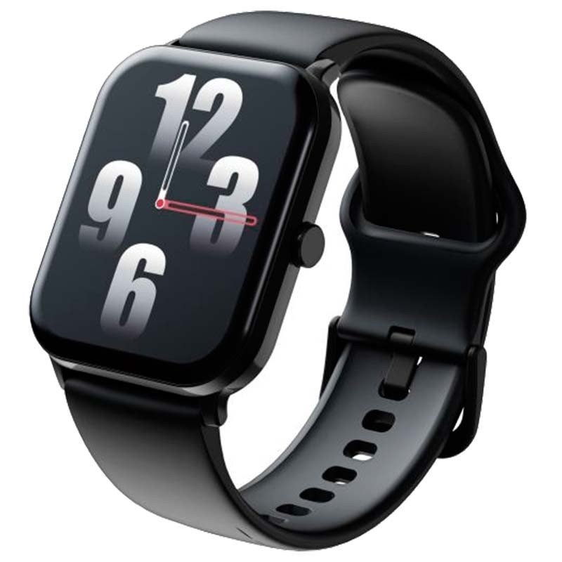 Ceas inteligent Smartwatch QCY GTC Sport, ecran 1.85 inch, negru, HRT ...