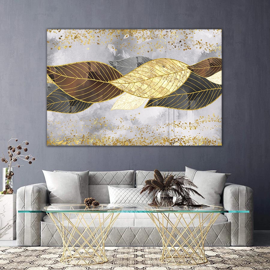 Tablou Canvas, Floral Graphic, 50x70 cm - eMAG.ro